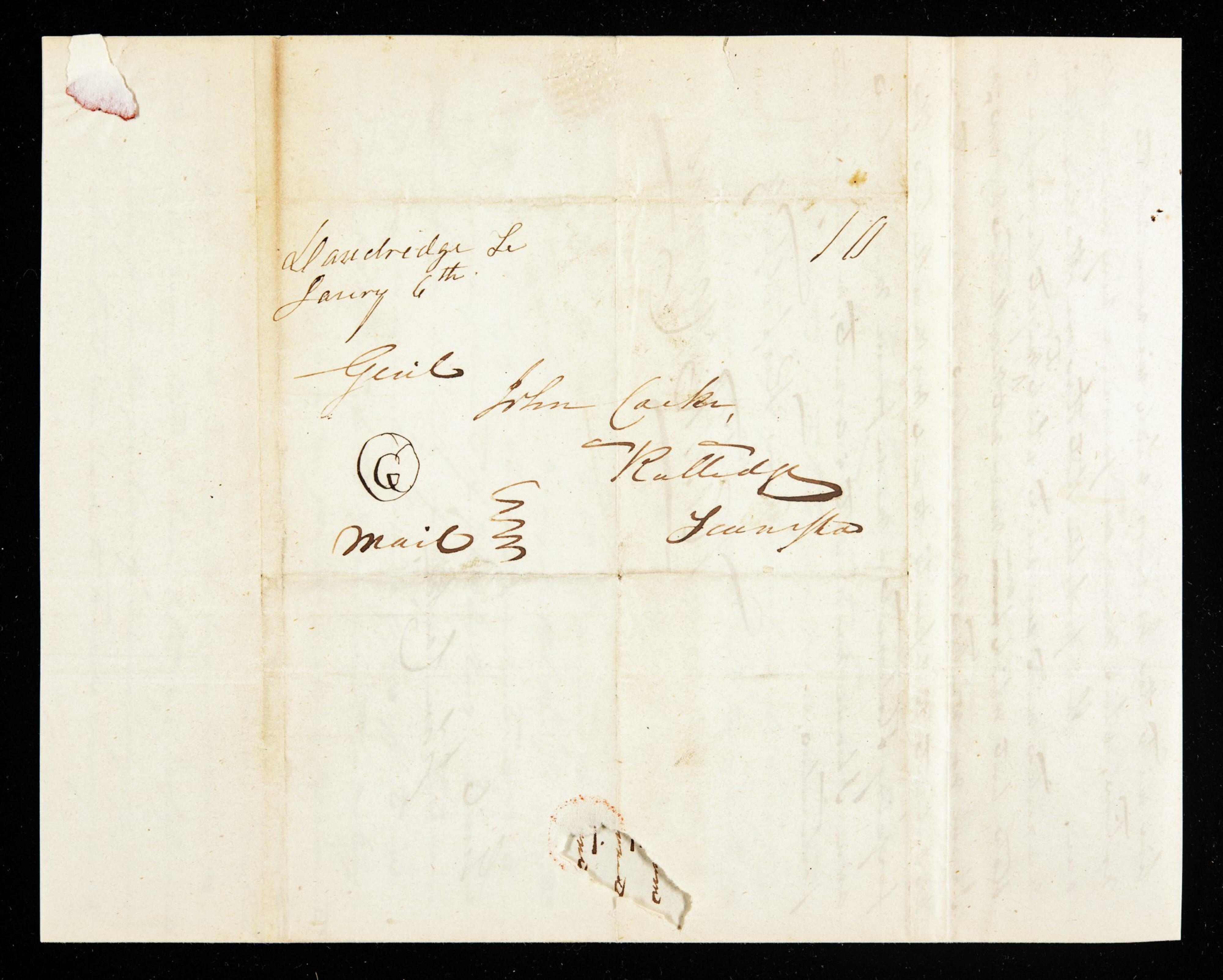 Letter from Robert H. Hynds to General John Cocke / Native American ...
