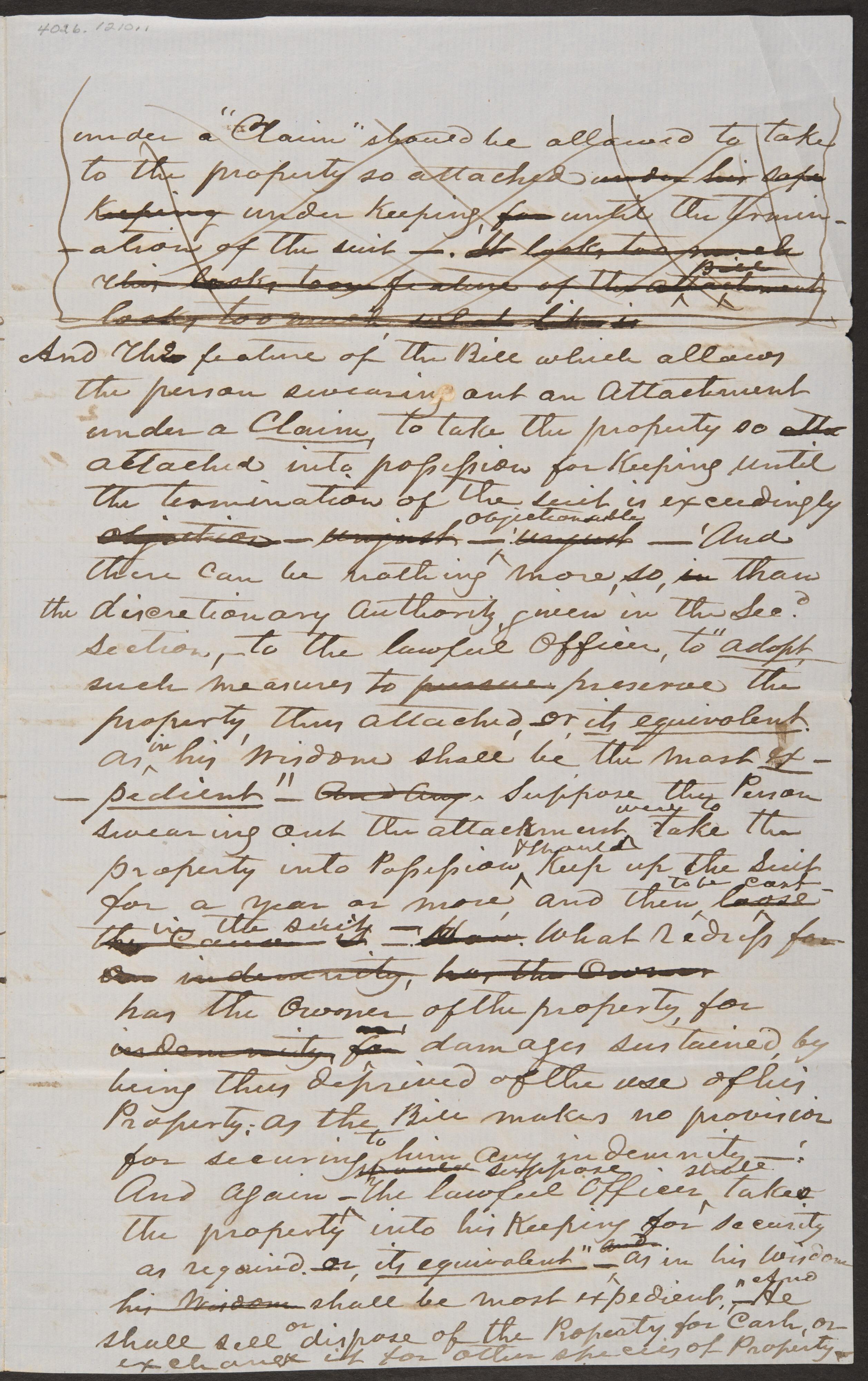 Letter from Chief John Ross to National Committee / Chief John Ross ...