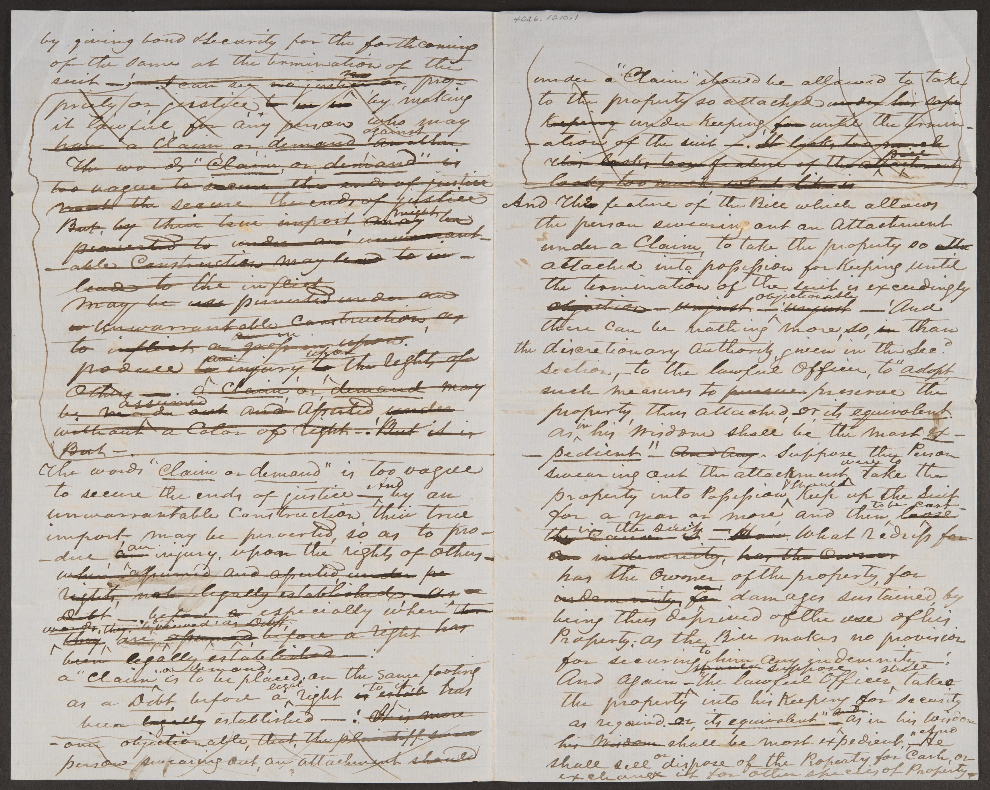 Letter from Chief John Ross to National Committee / Chief John Ross ...