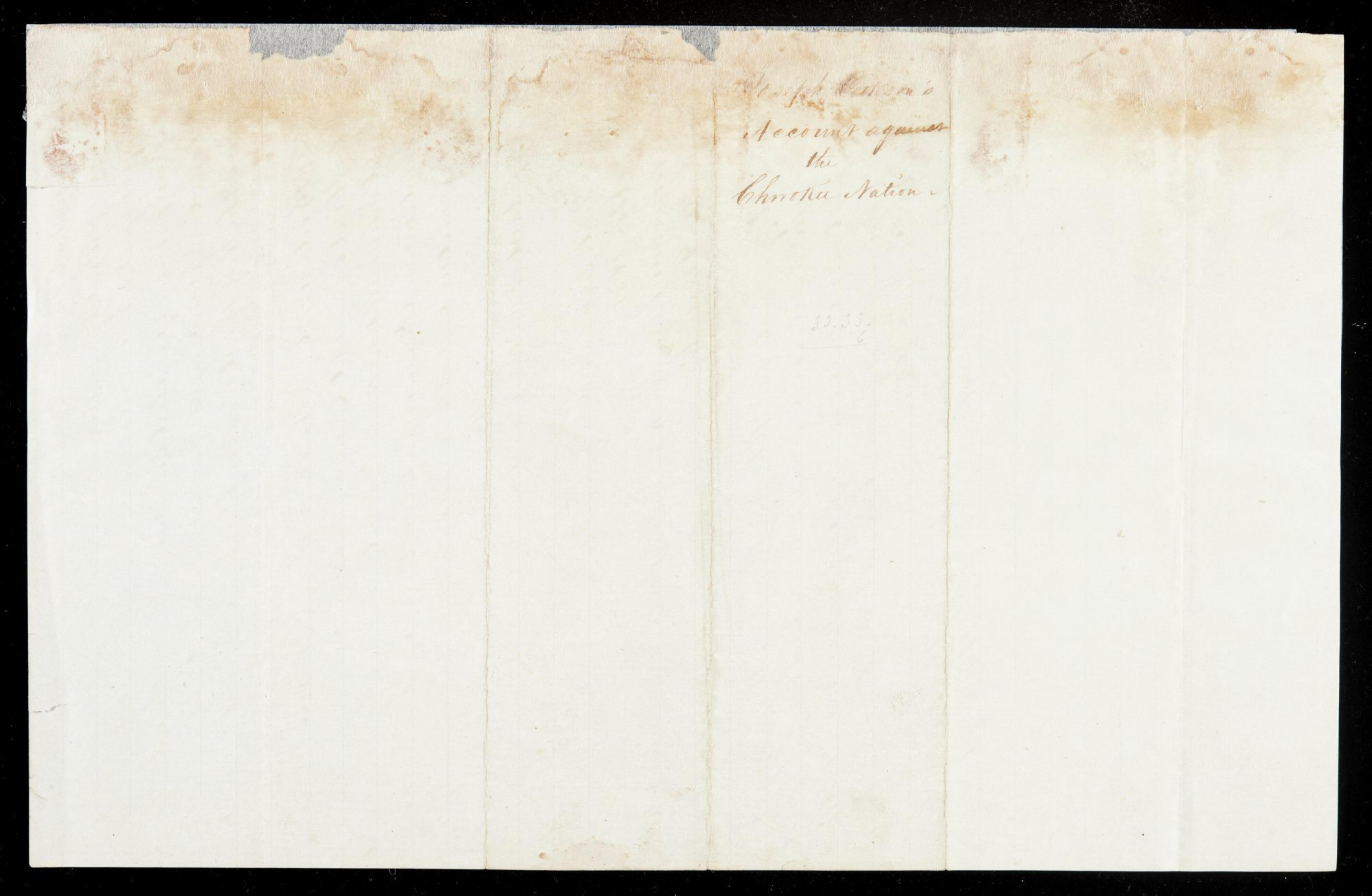 Claims by Joseph Cookson and John Catron against Cherokee Nation for ...