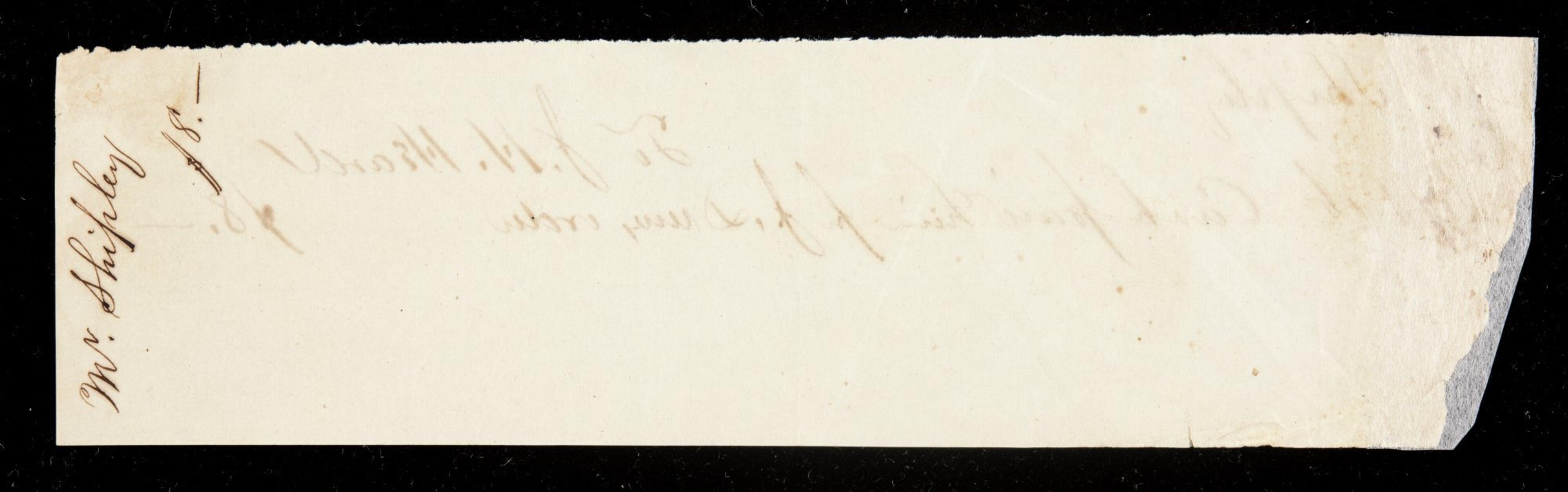 Account statement of Mr. Shipley / Native American; Cherokee ...