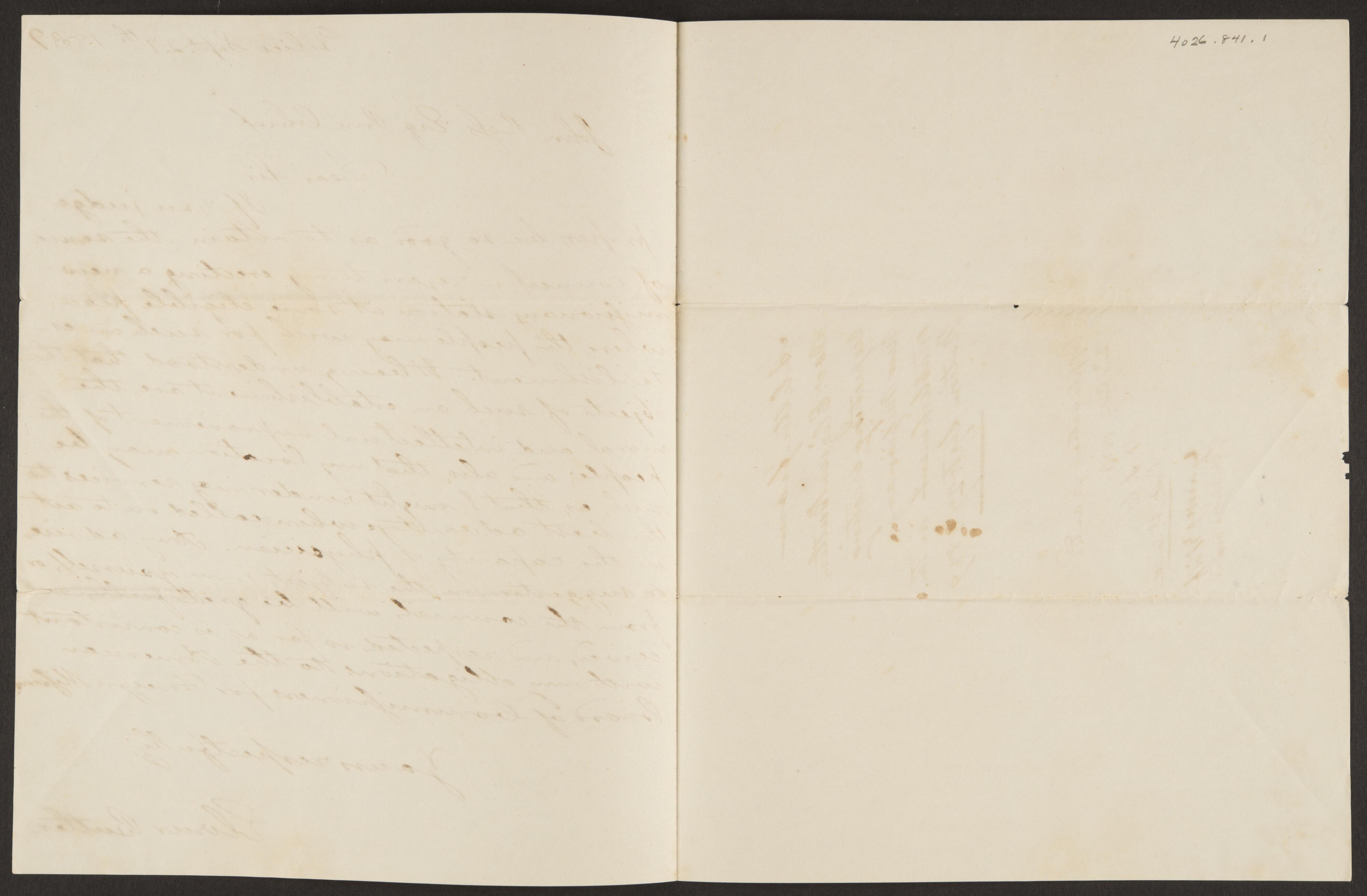 Letter from Elizar Butler to Chief John Ross / J. L. Hargett ...