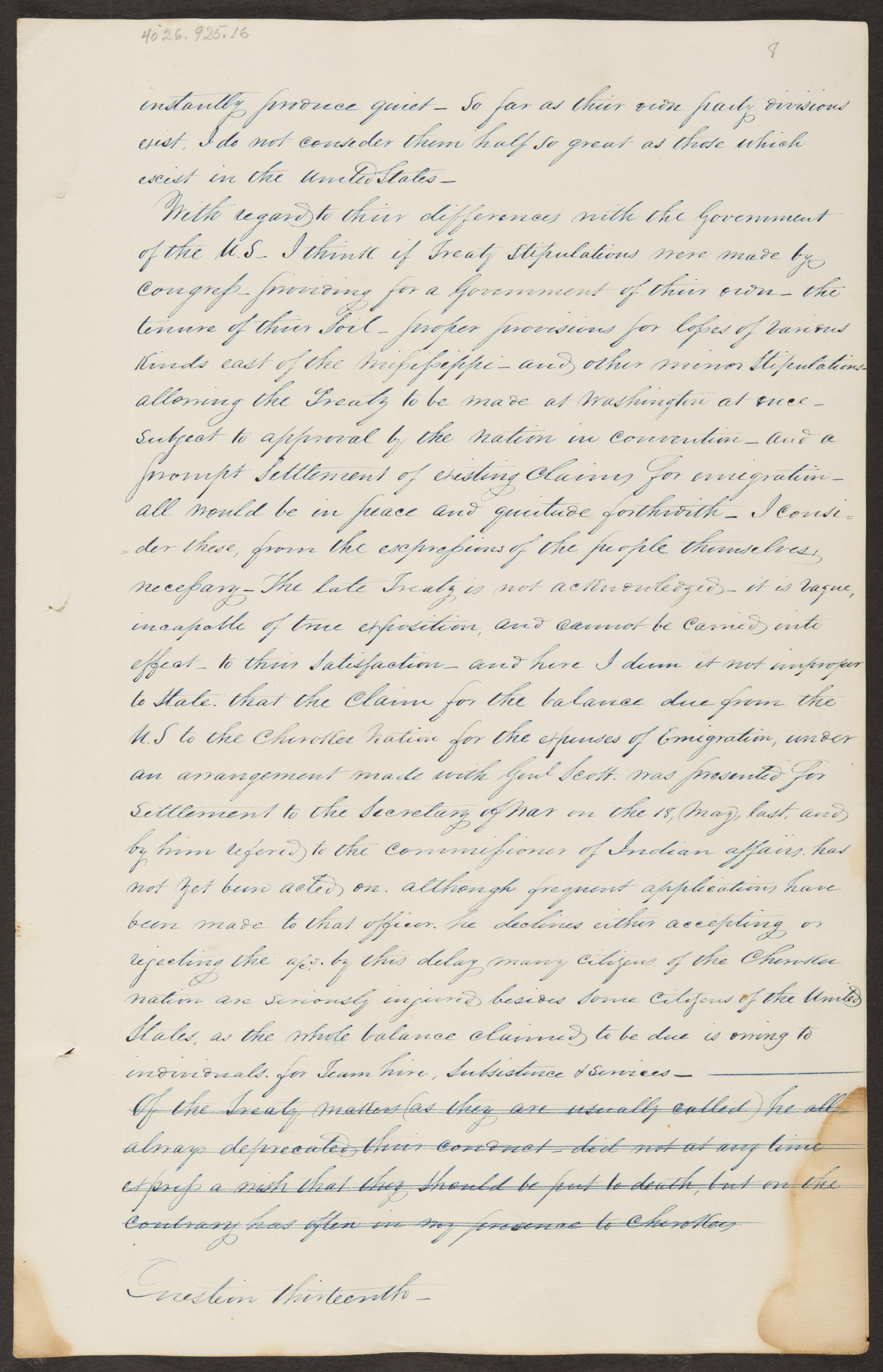 Testimony of Thomas Hindman Regarding Ridge-Boudinot Murders / J. L ...