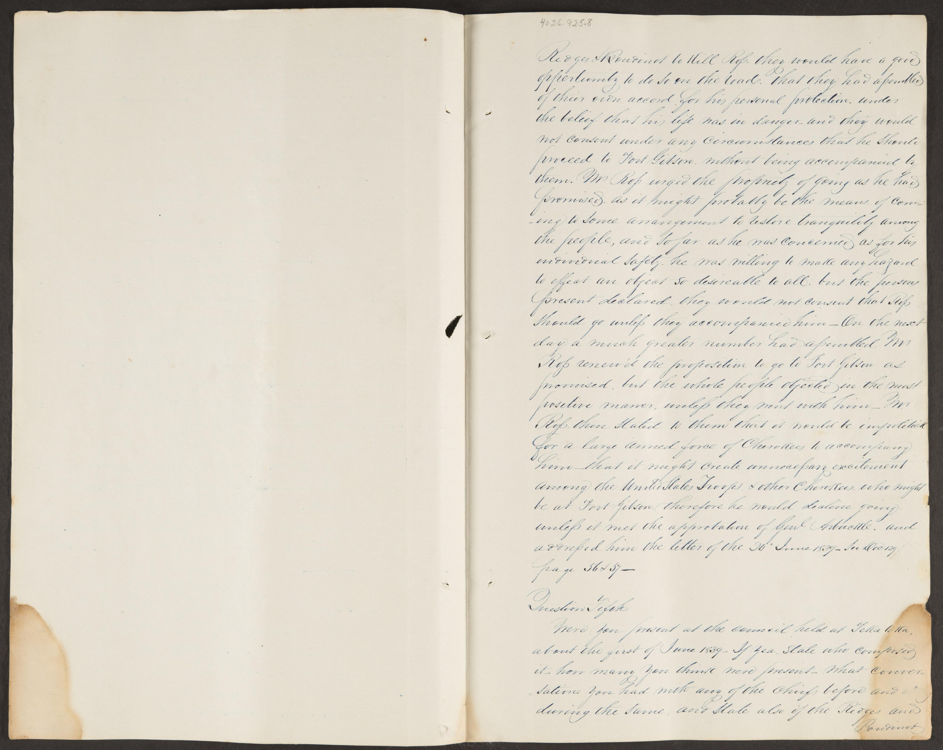 Testimony of Thomas Hindman Regarding Ridge-Boudinot Murders / J. L ...