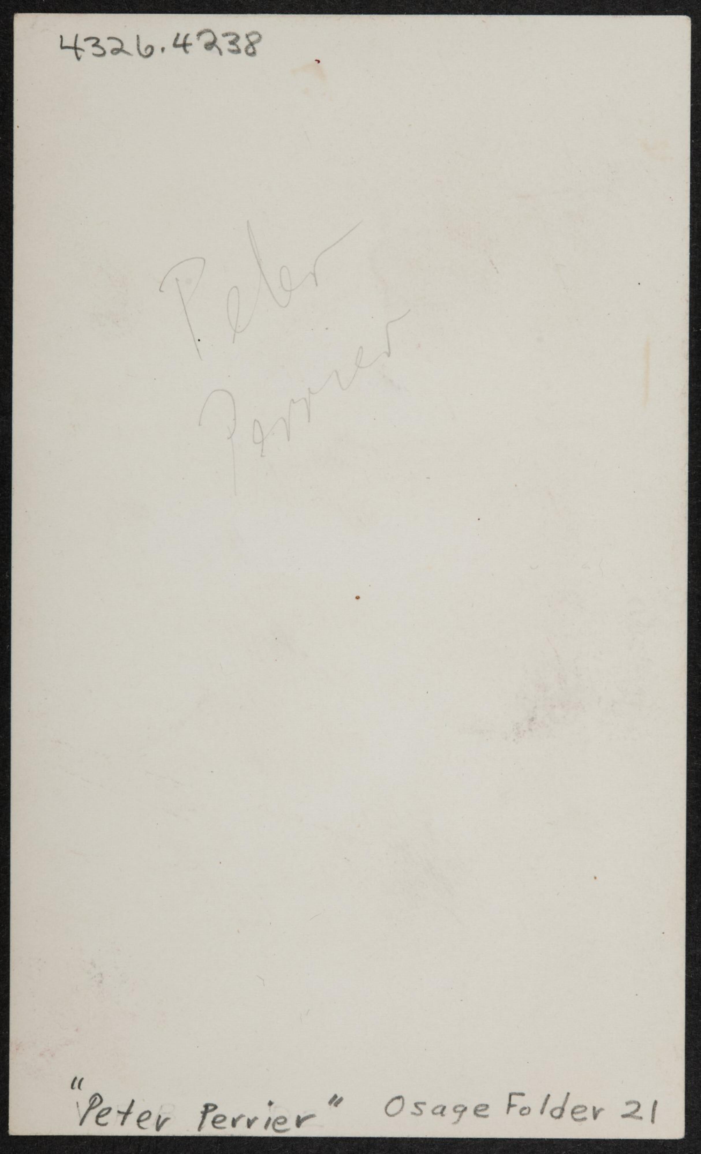 Peter Perrier / Unknown - Gilcrease Museum