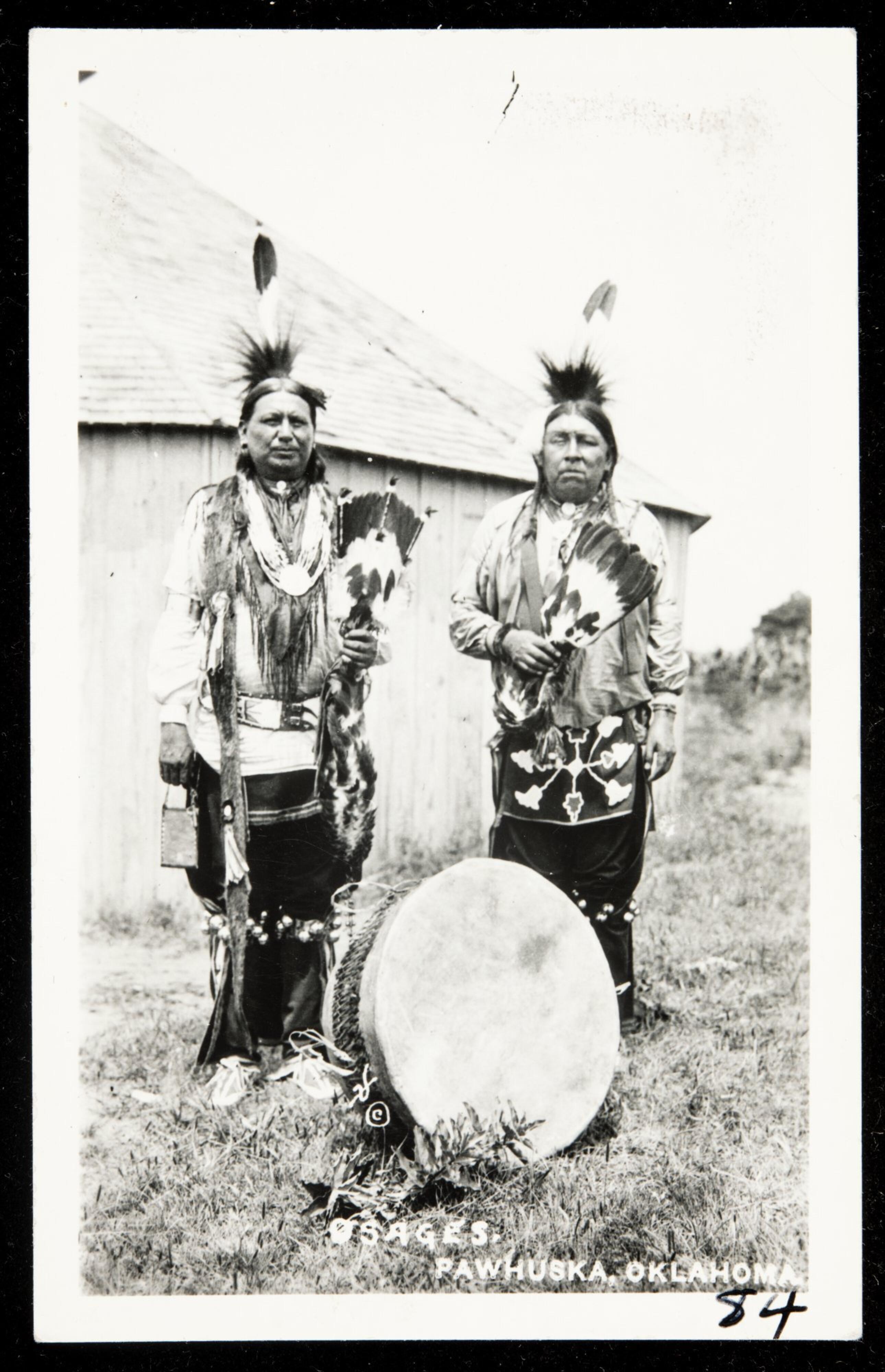 Osage Indians, Pawhuska, Oklahoma / Unidentified - Gilcrease Museum