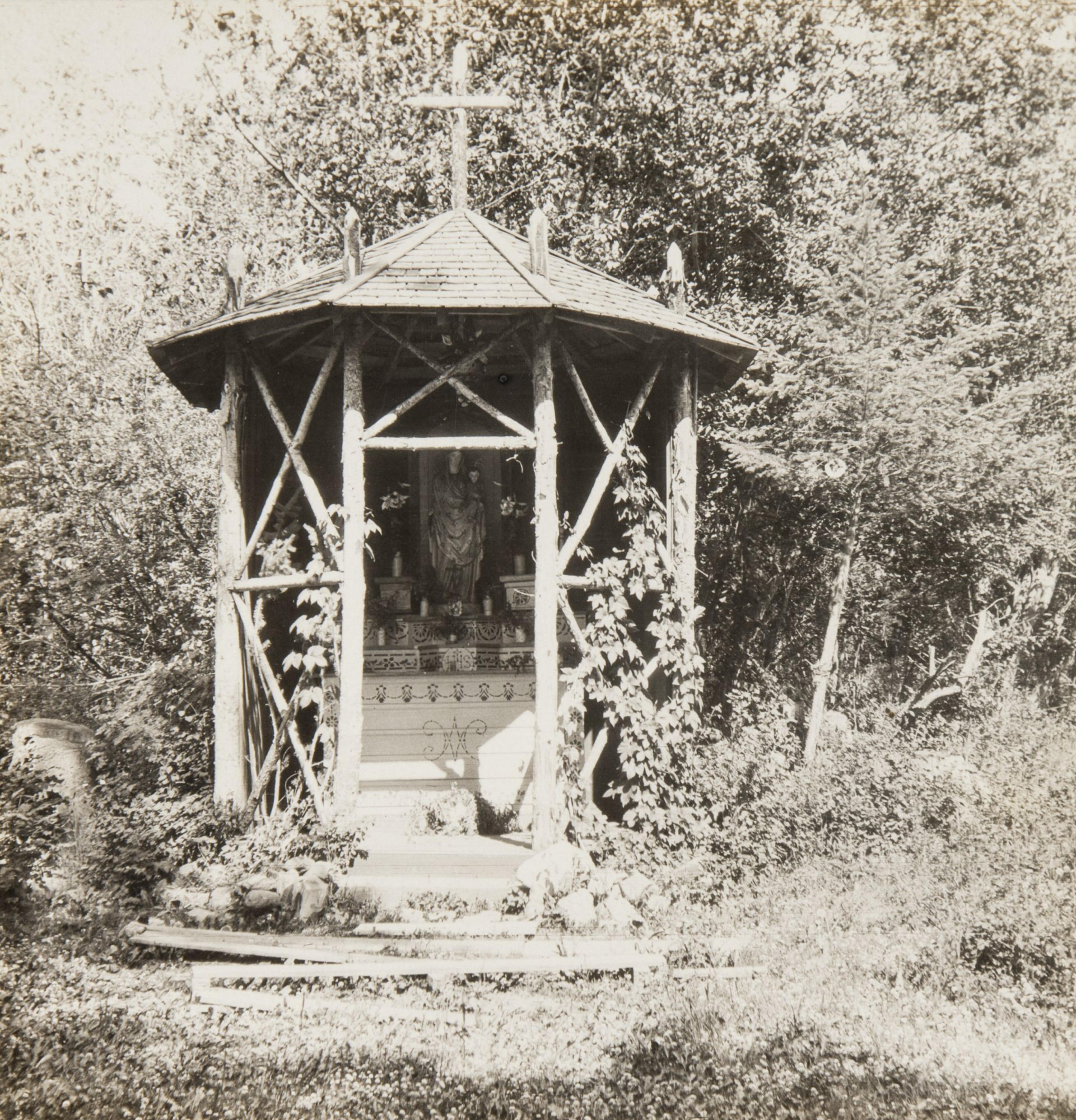 A beautiful shrine in the forest where Catholic Indians worship ...