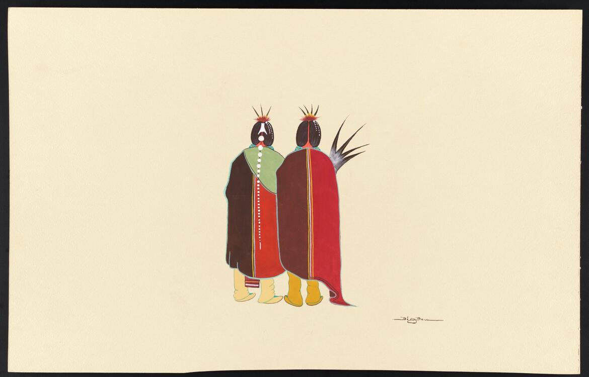 Two Indian Men / Woodrow Wilson "Woody" Big Bow, January 29, 1915 ...