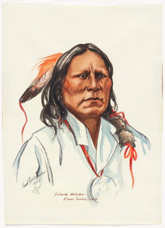Satanta - White Bear - Kiowa Indian Leader / Frank Knickerbocker ...