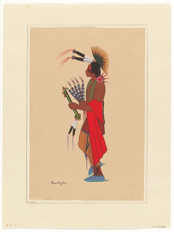 Dancer #1 / Acee Blue Eagle - Gilcrease Museum