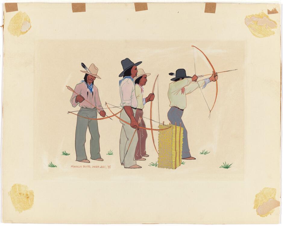 Cornstalk Match / Franklin Gritts - Gilcrease Museum