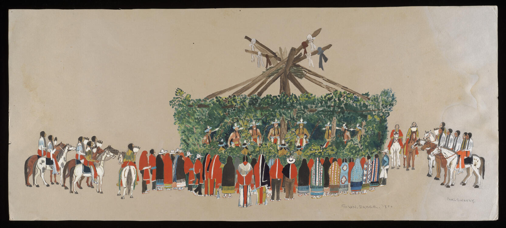 Sun Dance, 1880 / Carl Sweezy - Gilcrease Museum