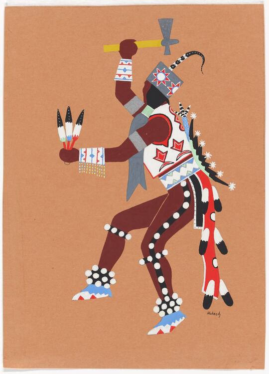 Scalp Dance / Jack Hokeah - Gilcrease Museum