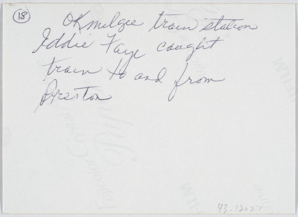 Okmulgee train station / American - Gilcrease Museum