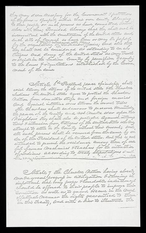 Treaty of New Echota between the U.S. and the Cherokee Nation ...