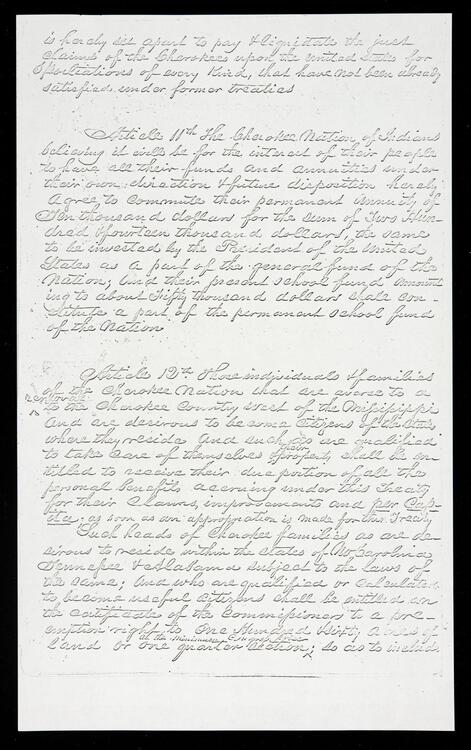 Treaty of New Echota between the U.S. and the Cherokee Nation ...