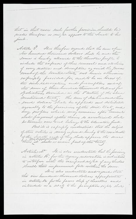 Treaty of New Echota between the U.S. and the Cherokee Nation ...