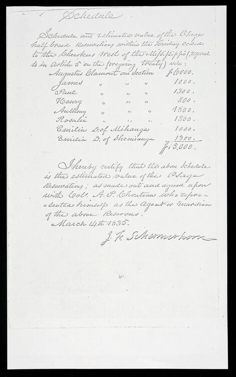 Treaty of New Echota between the U.S. and the Cherokee Nation ...