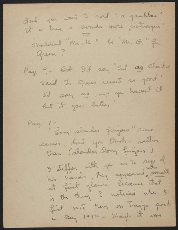 Unaddressed Letter / Nancy C. Russell - Gilcrease Museum