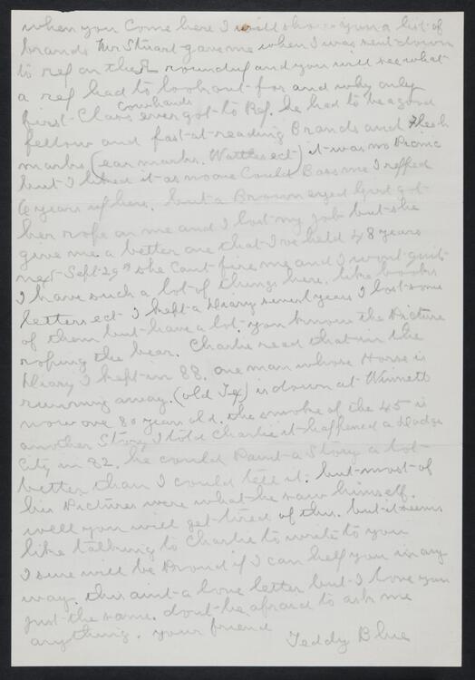 From Teddy Blue to Nancy C. Russell / Nancy C. Russell - Gilcrease Museum