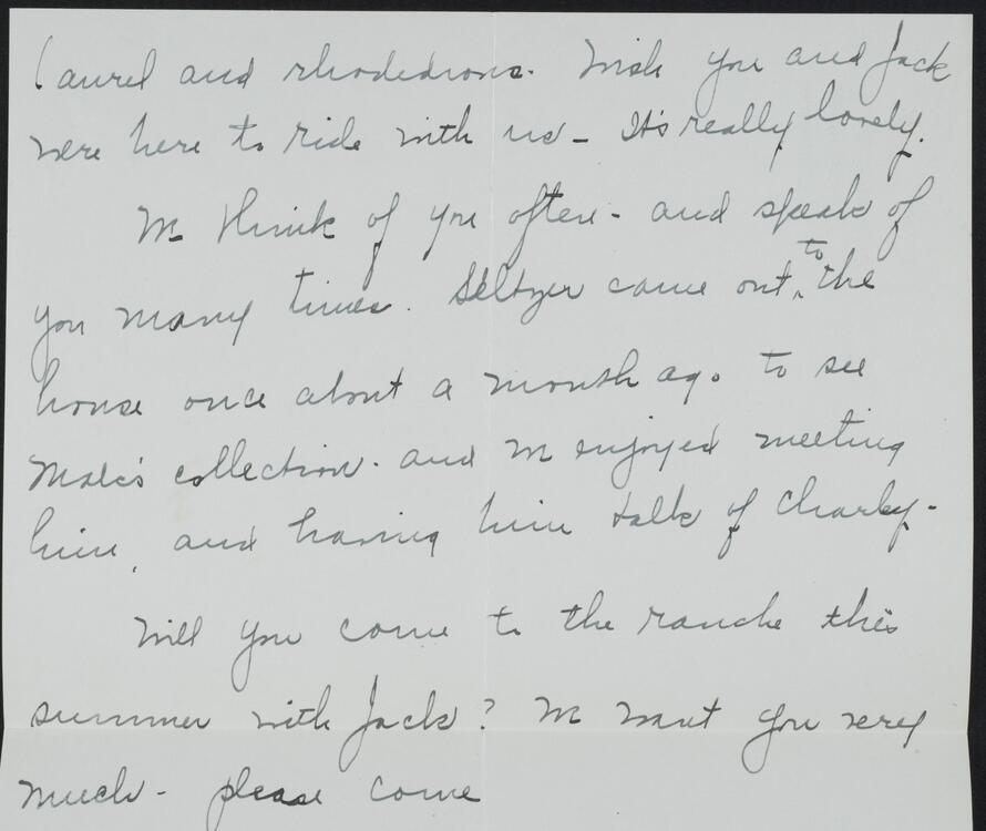 From Helen MacKay to Nancy C. Russell / Helen Mackay - Gilcrease Museum