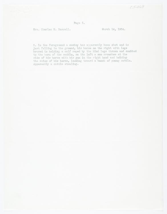 From Philip G. Cole to Nancy C. Russell / Philip G. Cole - Gilcrease Museum
