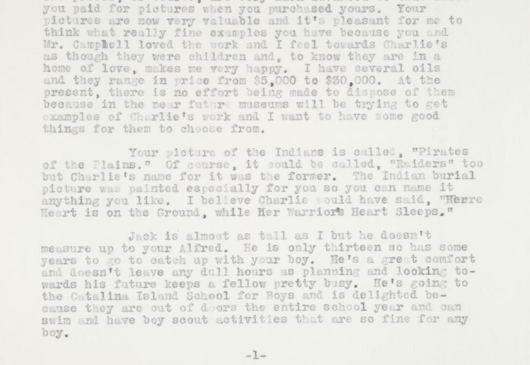 From Nancy C. Russell to Mrs. William B. Campbell / Nancy C. Russell ...