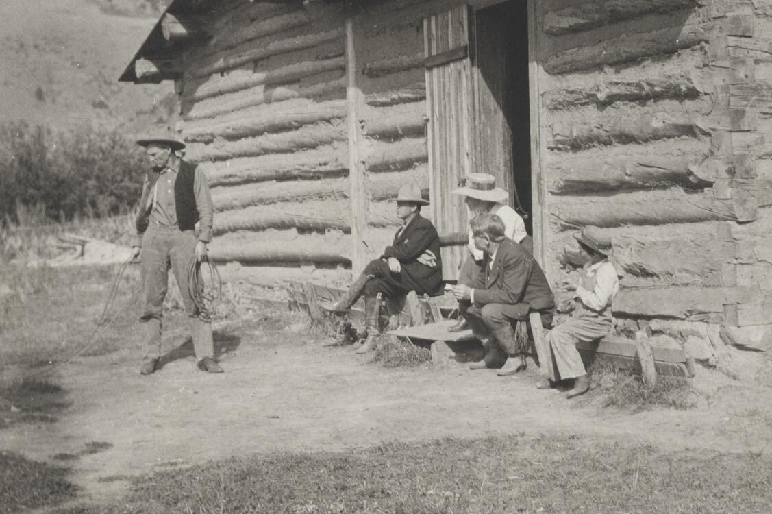 Charles M. Russell with Friends / Unknown - Gilcrease Museum